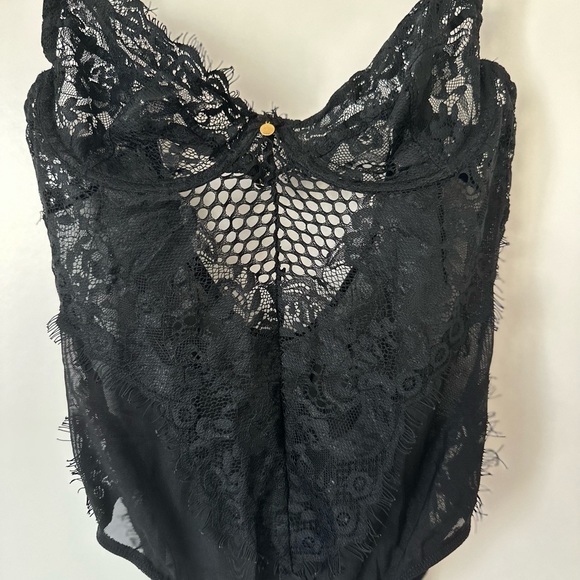 Gooseberry Intimates | Tops | Gooseberry Intimates Black Honeybee Lace ...